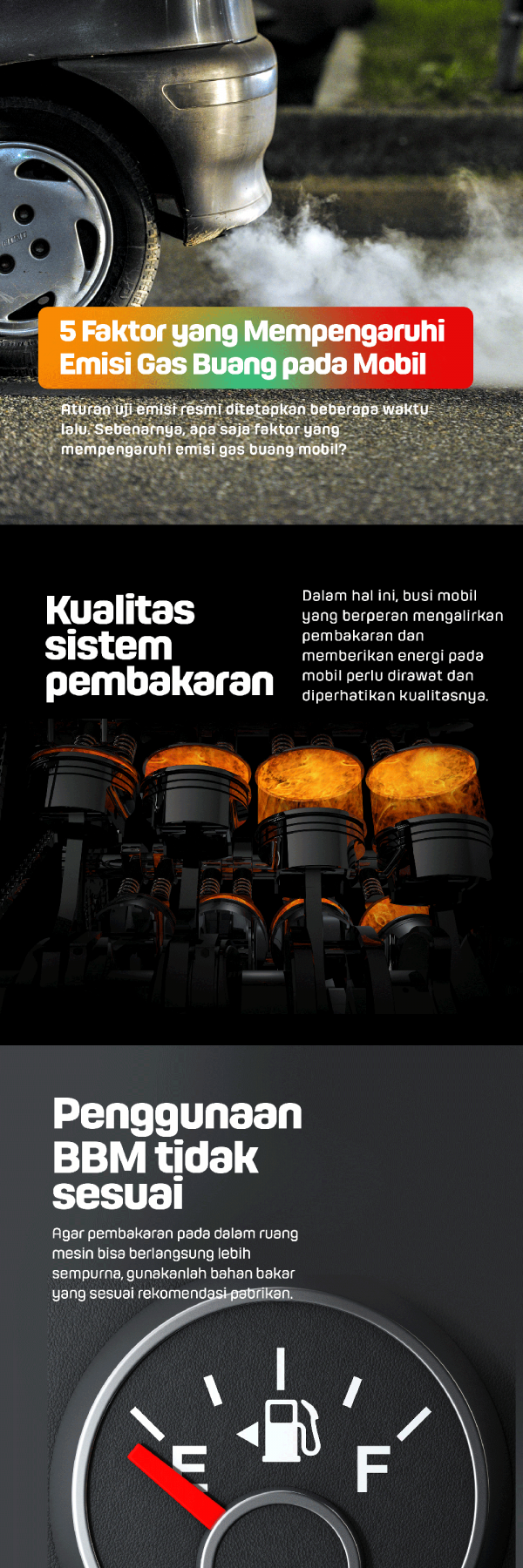 5 Faktor yang Mempengaruhi Emisi Gas Buang pada Mobil