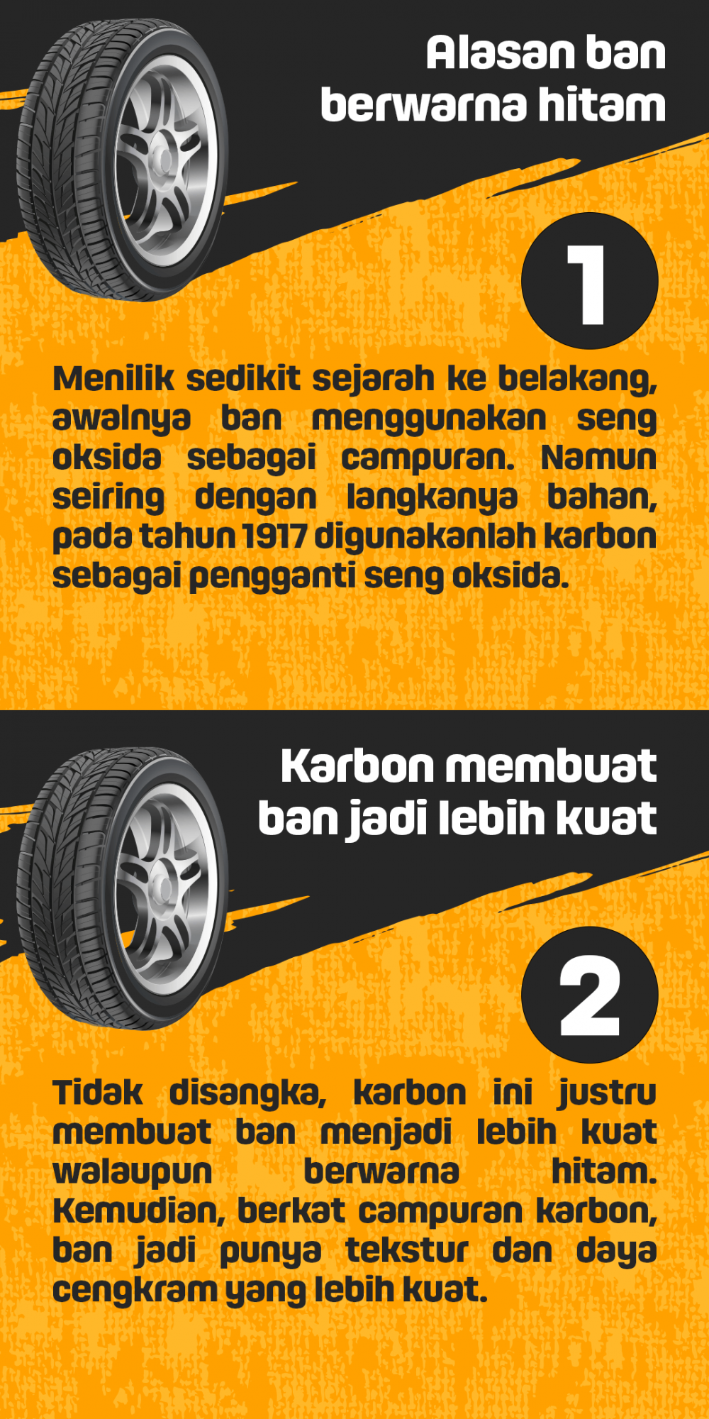 Kenapa Ban Berwarna Hitam? Ada Alasan Lain Dibaliknya