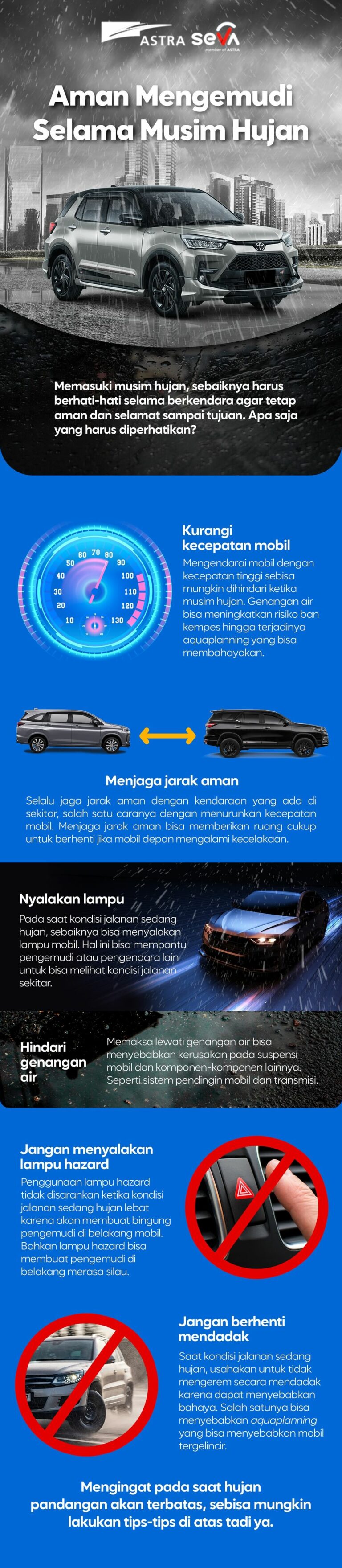 Tips Aman Mengemudi Saat Memasuki Musim Hujan, Tetap Waspada